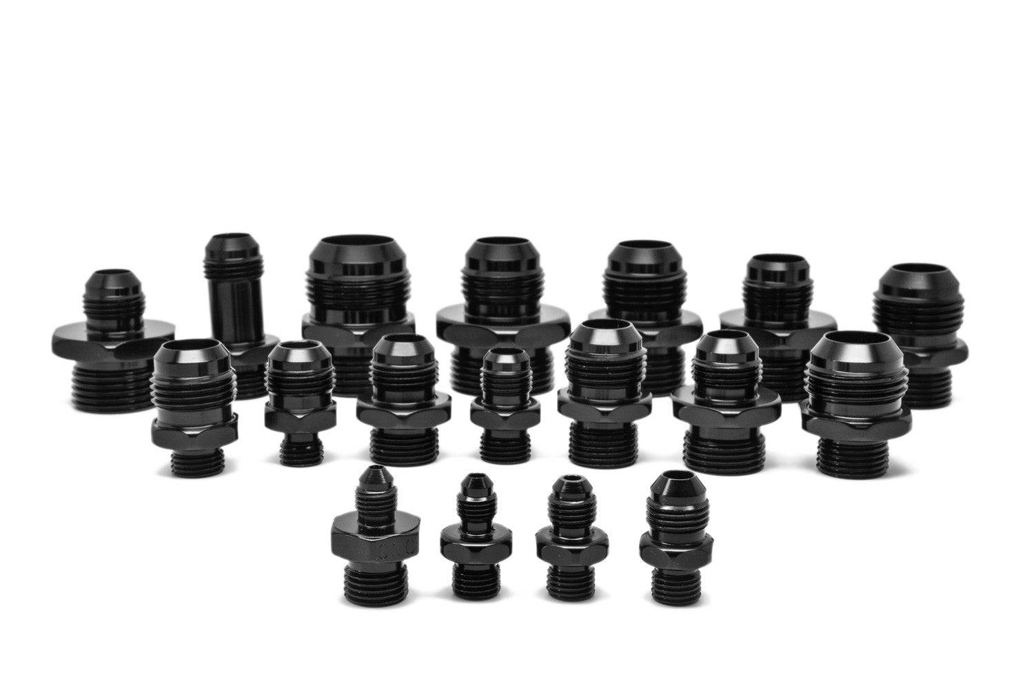 Hi-Flo Radiused Slim-Line AN Flare X Straight Thread Fittings (Boss O ...